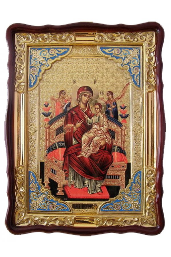 Купить храмовую икону Божья Матерь Всецарица (Пантанасса) в фигурном ...